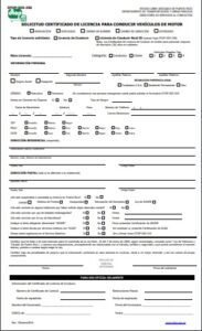 Formulario DTOP-DIS-256: Solicitud Certificado De Licencia Para ...