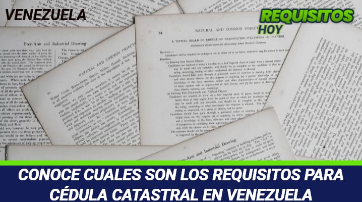Conoce los Requisitos para Cédula Catastral en Venezuela 【2025