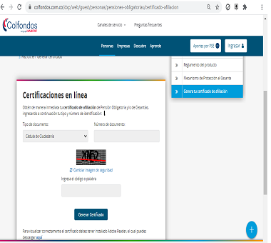 Obtén tú Certificado Colfondos Guía febrero del 2026